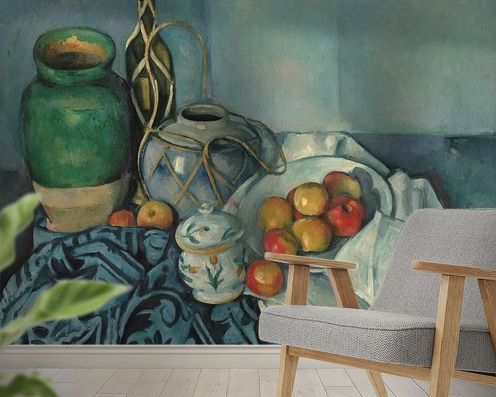 Paul Cézanne - Stilleven Met Appels op canvas, behang, poster en meer